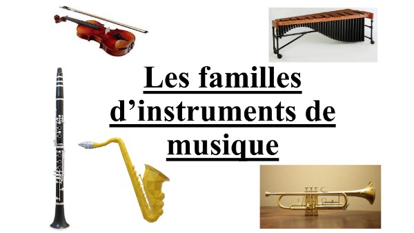 Les familles d'instruments | Genially