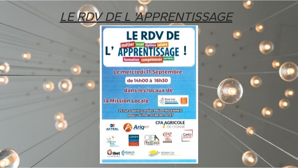 Présentation RDV apprentissage