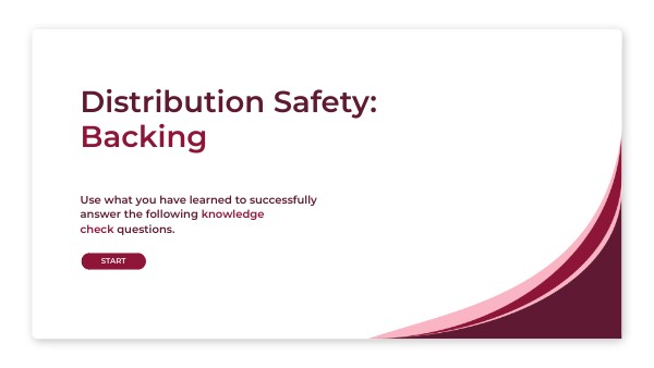 Copy - Distribution Safety: Backing