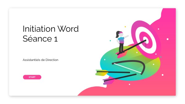 Quiz Initiation Word Séance 1 | Genially