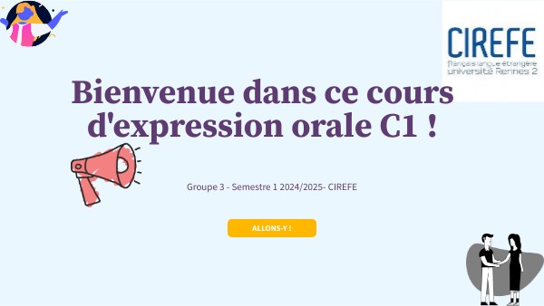 Cours 1 C1 oral | Genially