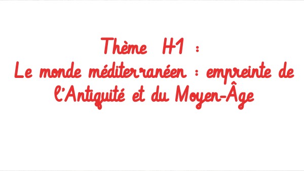 2nde-H1 Méditerranée | Genially