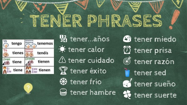Tener Phrases