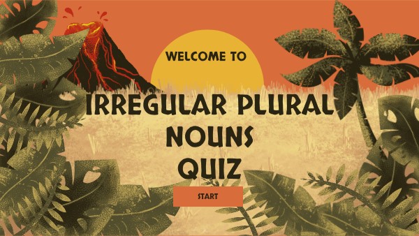 Irregular Plural Noun Quiz | Genially