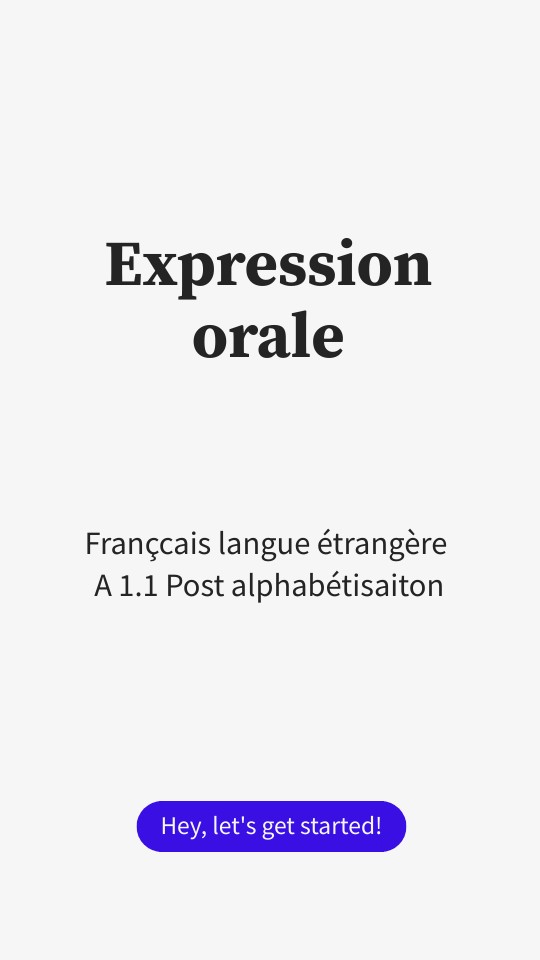 Présentation interactive basique mobile