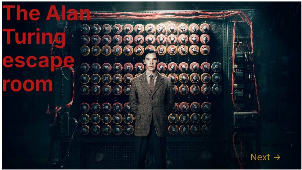 The Alan Turing escape room | Genially