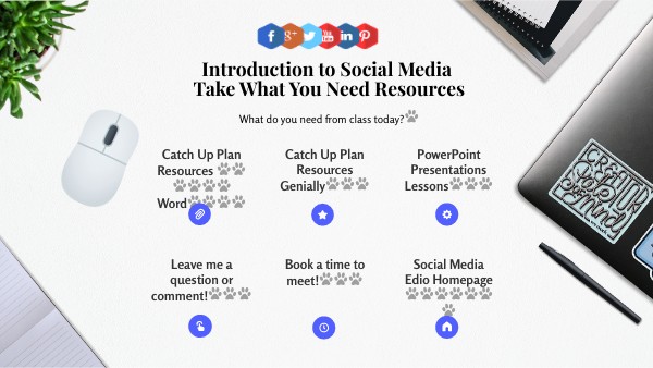Social Media Take What you Need Lesson | Genially