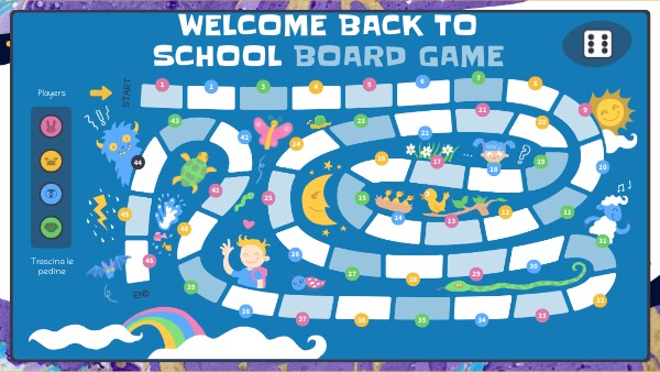 Welcome back to school Board Game