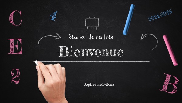 Réunion de rentrée 2024 2025 | Genially