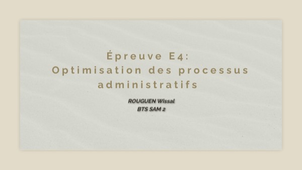 Présentation E4: OPA_ROUGUEN