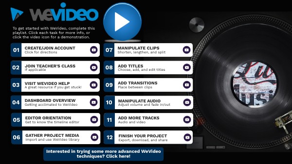WeVideo Tutorial Playlist