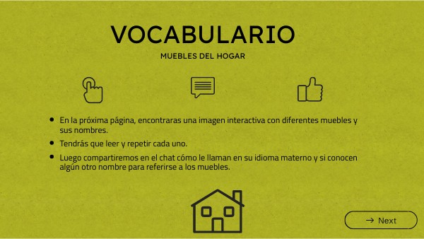 Vocabulario del hogar 1 | Genially