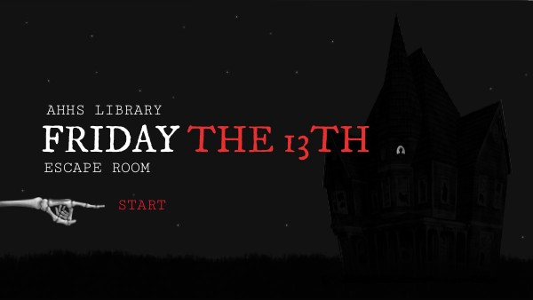 Friday the 13th Escape Room | Genially