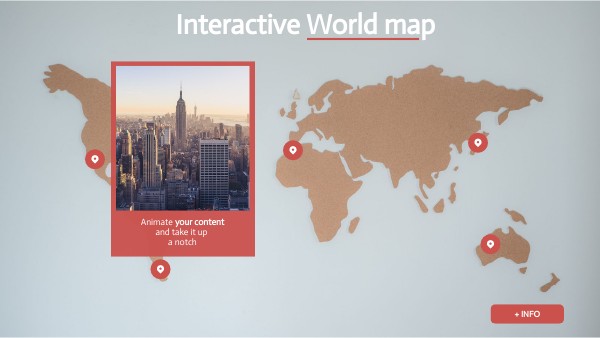 Interactive world map