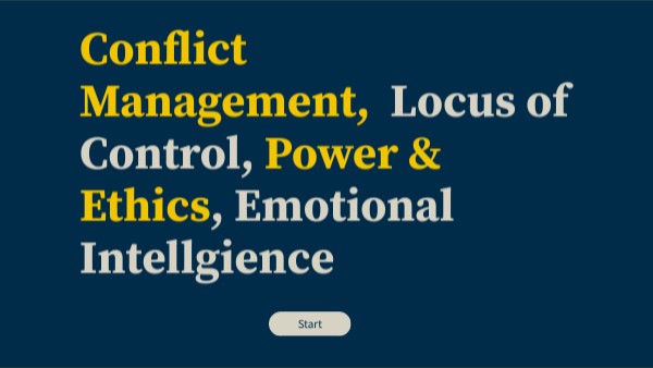 Conflict, Locus of Control, Power, EQI