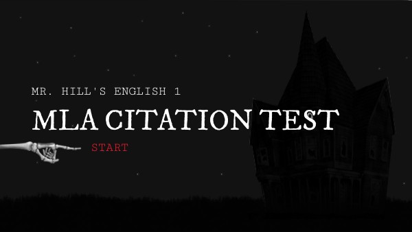 MLA Citation Test | Genially