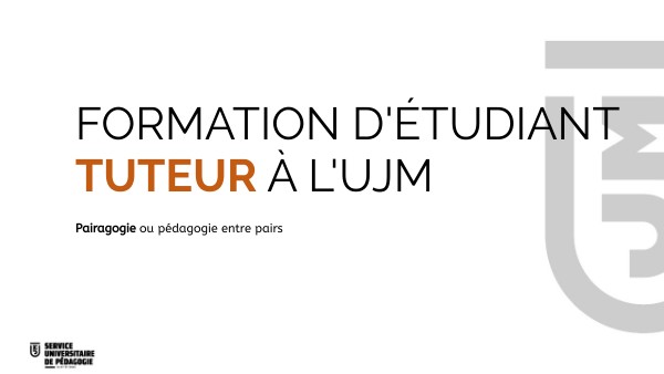 Formation Etudiants Tuteurs | Genially