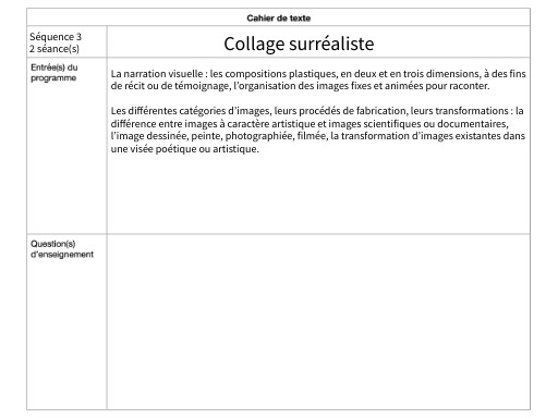 D- Collage Surréaliste | Genially