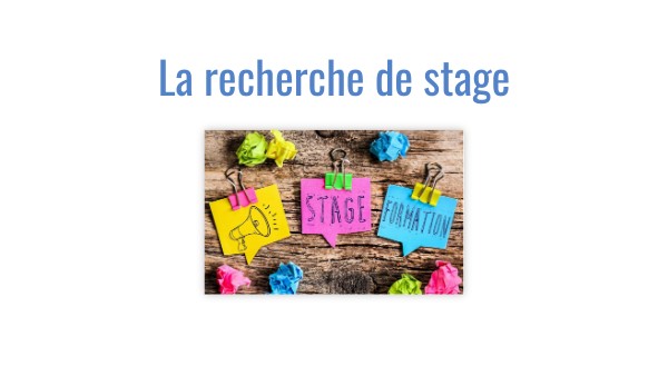 Recherche de stage | Genially
