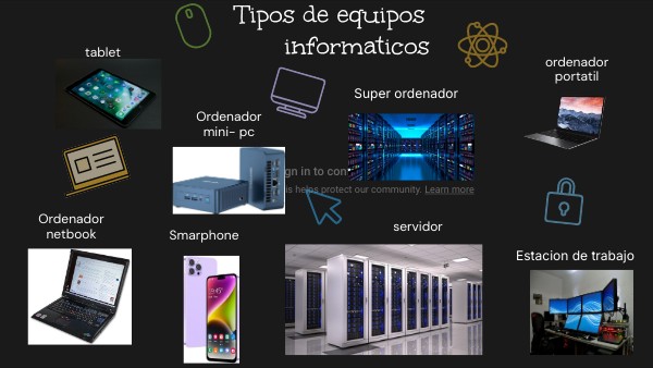 Infografía tipos de equipos informaticos