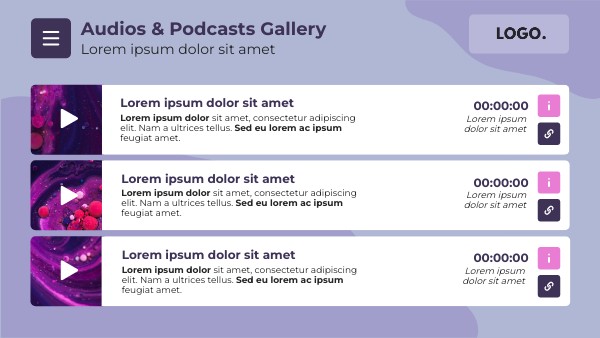 Galleria audio e podcast | Genially