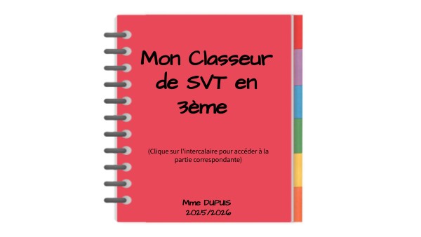 Copie - classeur virtuel 3ème 2024- 2025 | Genially
