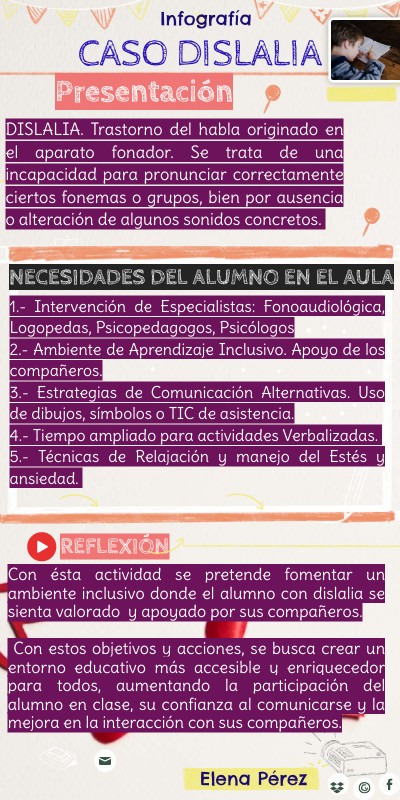 Infografia CASO DISLALIA