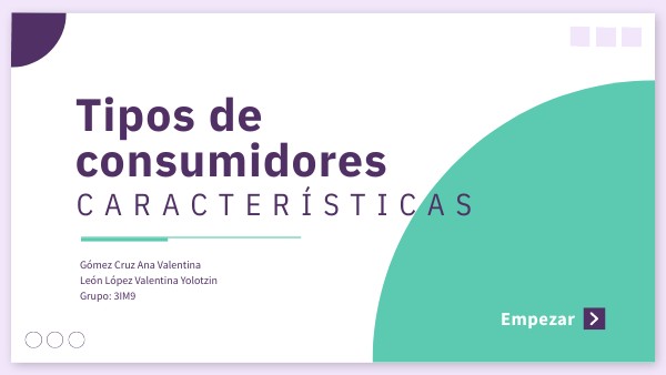 Quiz tipos de consumidores