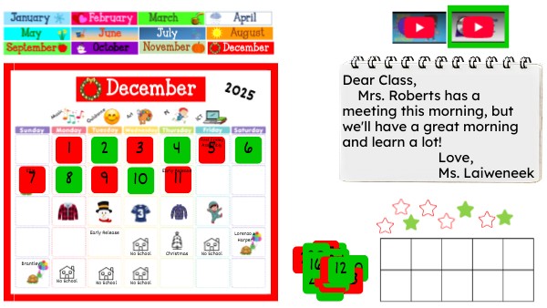 Morning Calendar | Genially