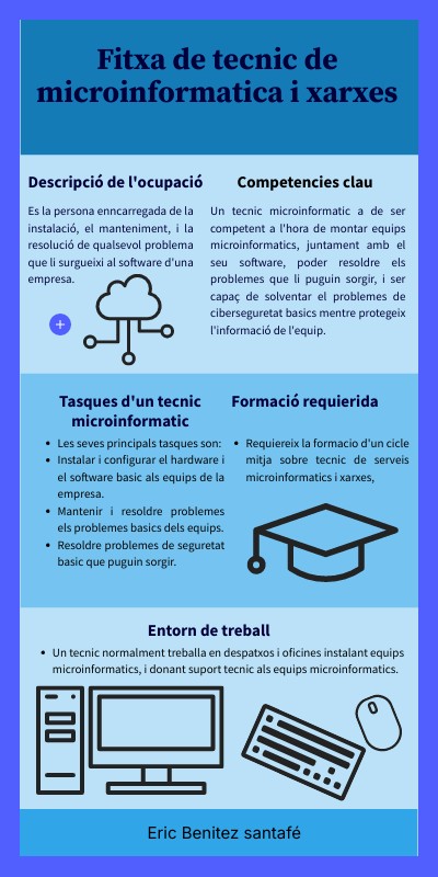 Infografia Tecnic de serveis microinformatics i xarxes