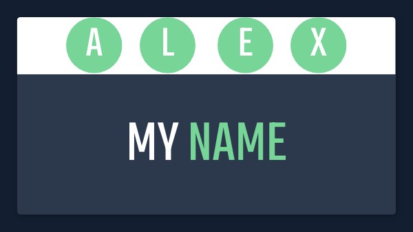 My name