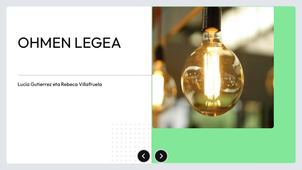 Ohmen legea LR | Genially