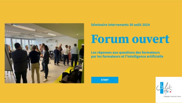 Réponses questions forum ouvert séminaire intervenants 2024 | Genially