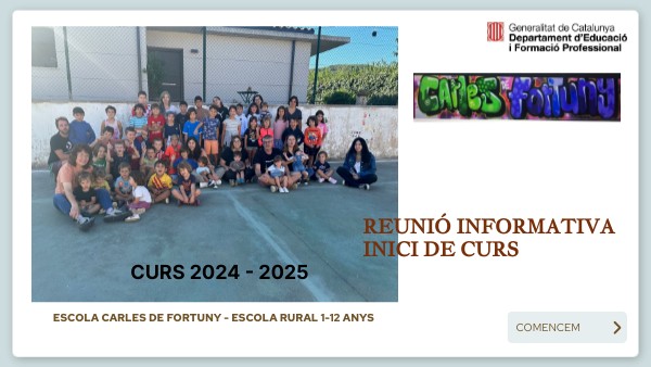 REUNIÓ INICI DE CURS 2024-2025