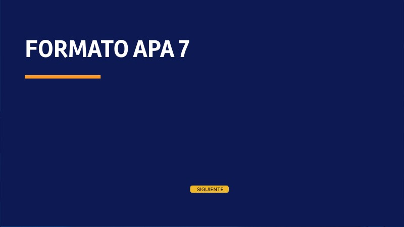 PRESENTACIÓN DEL FORMATO APA