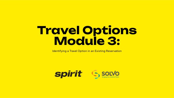Module 3: Identifying a Travel Option in an Existing Reservation