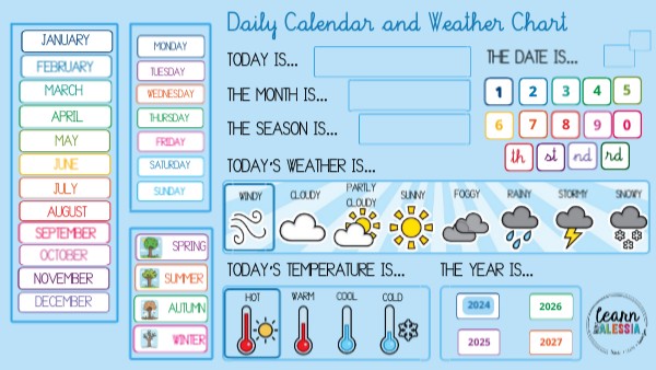 4-5 INTERACTIVE DAILY CALENDAR LWA