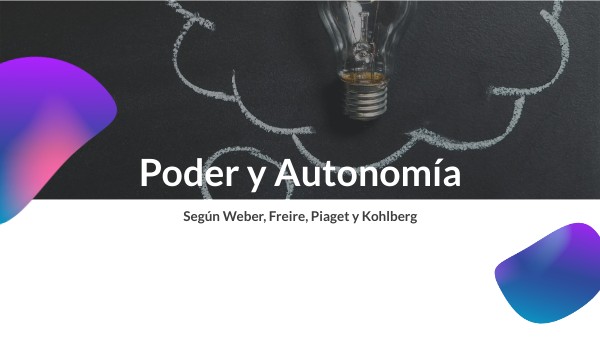 PODER Y AUTONOMÍA | Genially