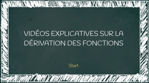 Vidéos d'Yvan Monka sur la dérivation | Genially