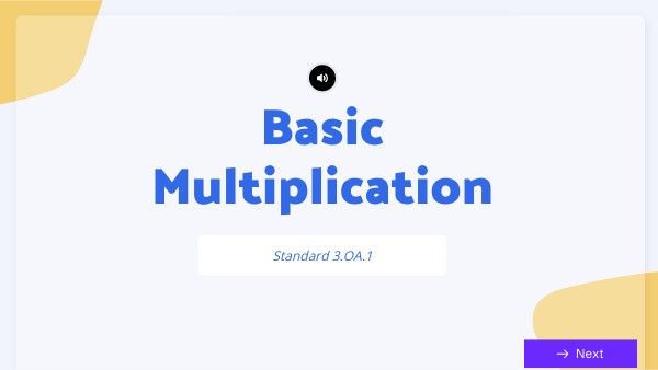 Basic Multiplication E-Learning Module