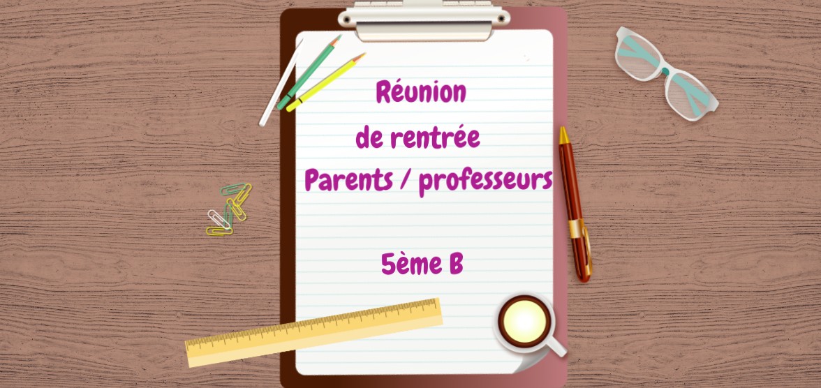 Réunion parent /prof 5e | Genially