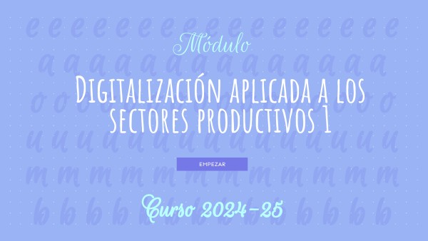 Presentación módulo Digitalización 1 | Genially