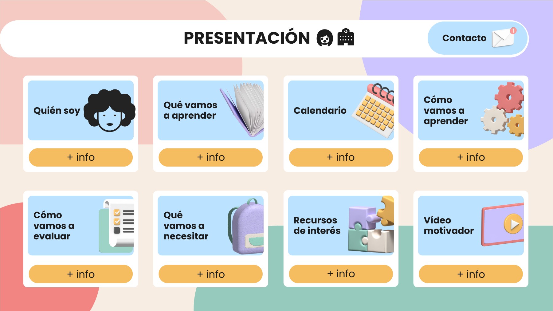 Presentación 1º día de clases | Genially