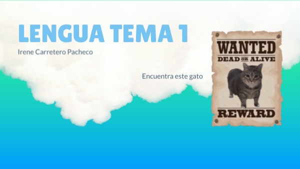 Lengua tema 1 | Genially