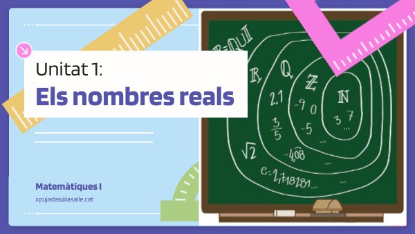 MAT I_Unitat 1: Els nombres reals | Genially