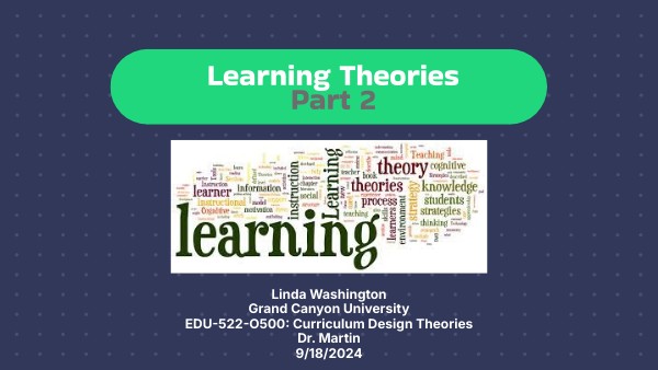 Learning Theories Part 2 | Genially