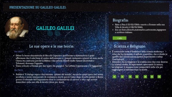 Presentazione su Galileo Galilei: | Genially