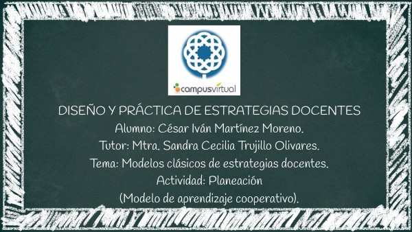 Planeación Modelo Cooperativo | Genially