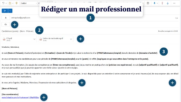 Mail professionnel | Genially