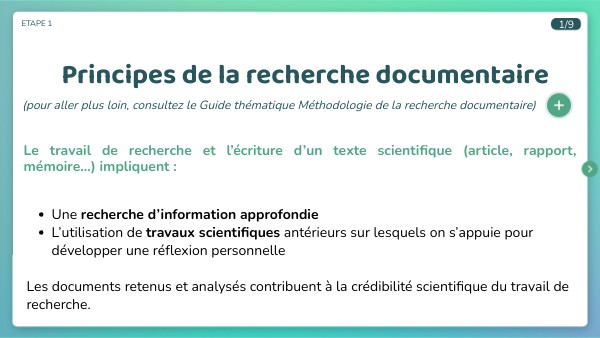 M1 Maïeutique - Principes de la recherche documentaire
